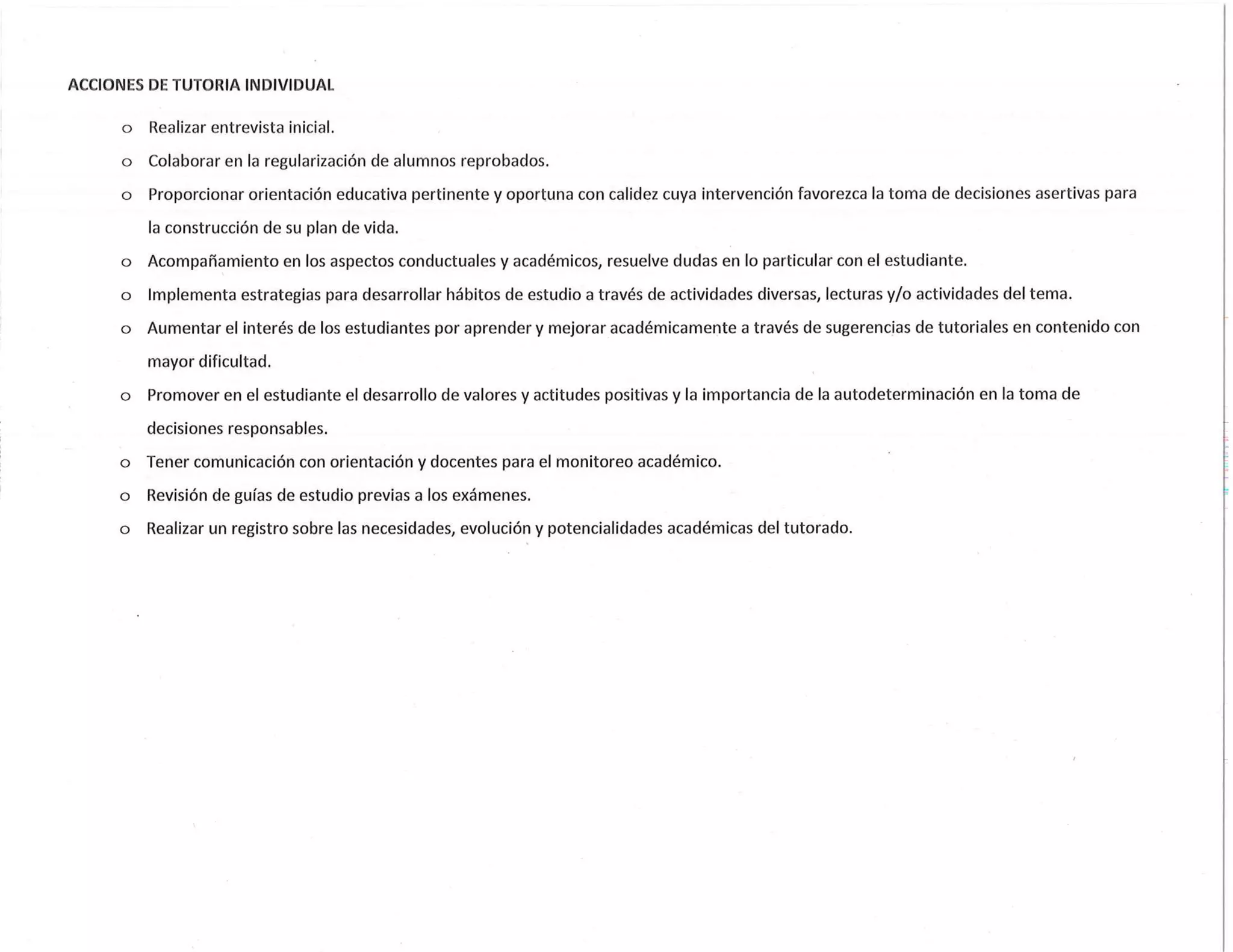 Plan accion tutorial 2 | PDF