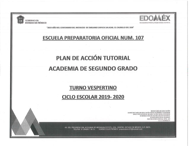 Plan accion tutorial 2 | PDF