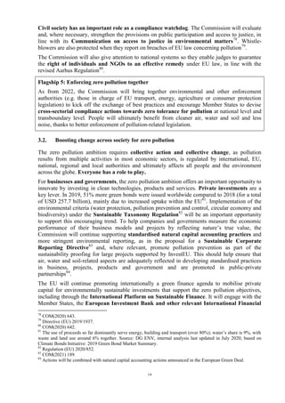 Plan actions zero pollution europe 2050 | PDF