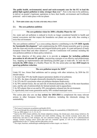 Plan actions zero pollution europe 2050 | PDF
