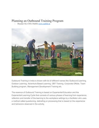 How to plan an outbound training session | PDF | Education