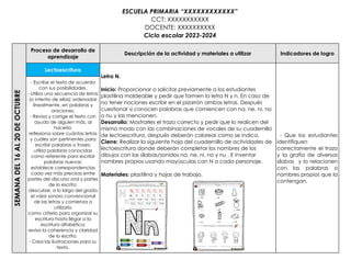 Plan anual codiseño lectoescritura y pptx | PPTX