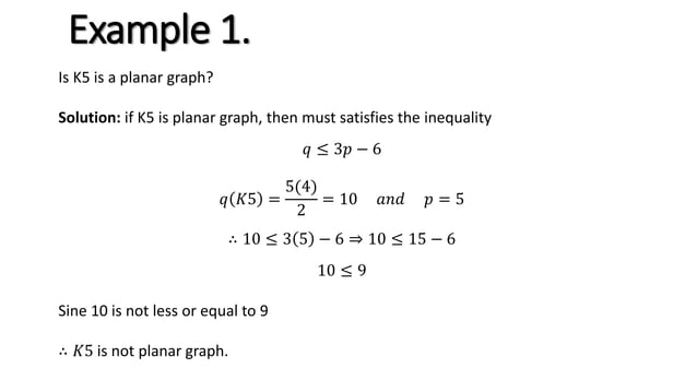 Planar Planar and Non-planar graphsand Non-planar graphs | PPTX