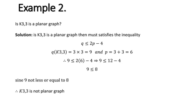 Planar Planar and Non-planar graphsand Non-planar graphs | PPTX