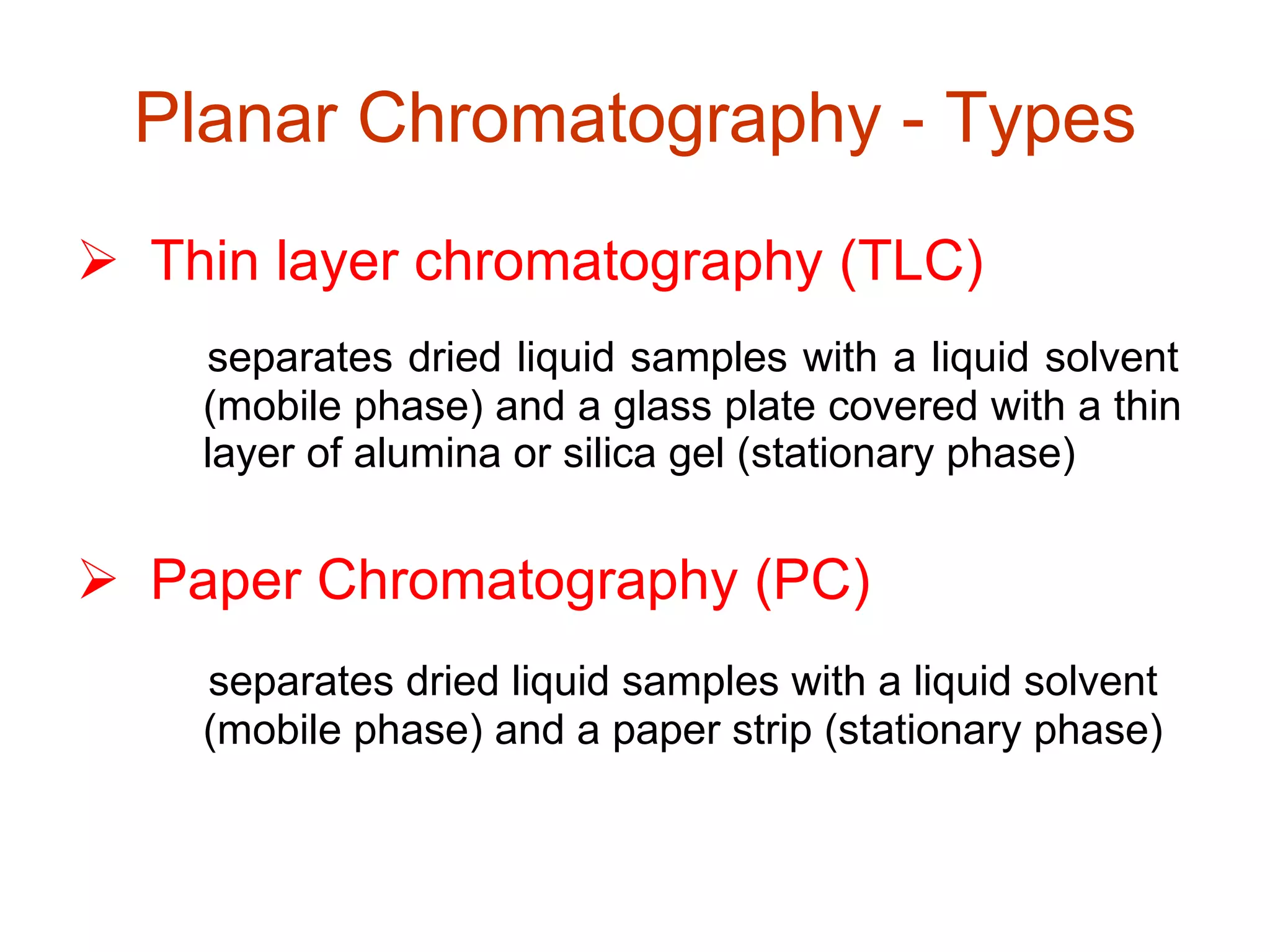 Planar Chromatography | PPT