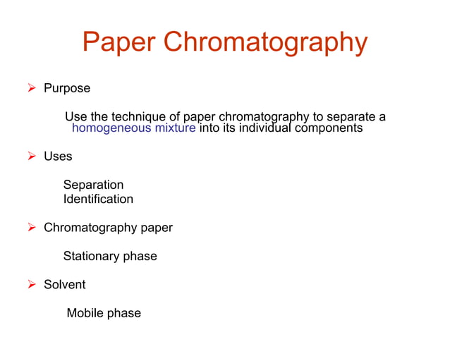 Planar Chromatography | PPT | Chemistry | Science