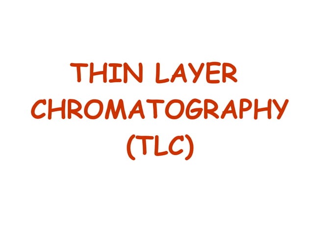 Planar Chromatography | PPT | Chemistry | Science