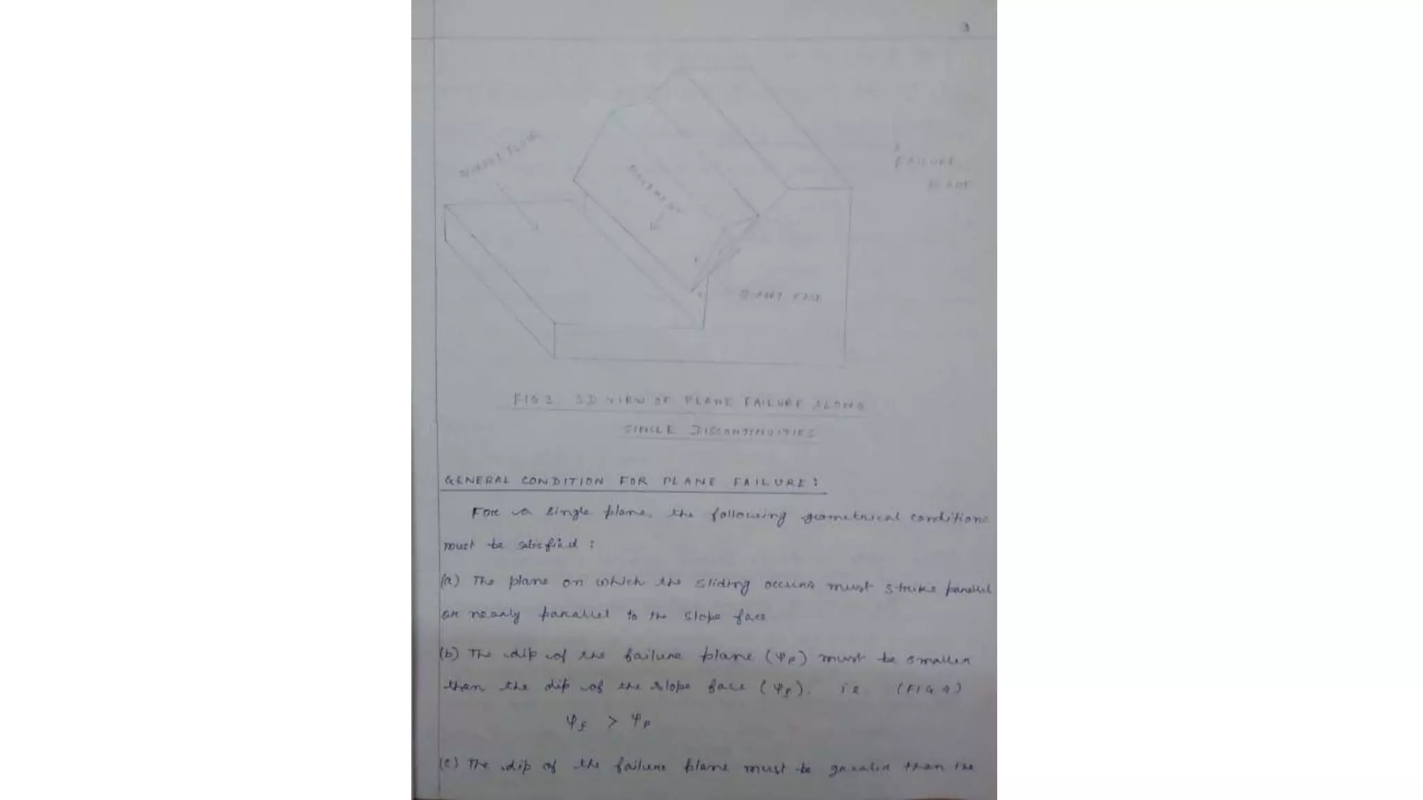 Planar failure in rock slope | PPTX