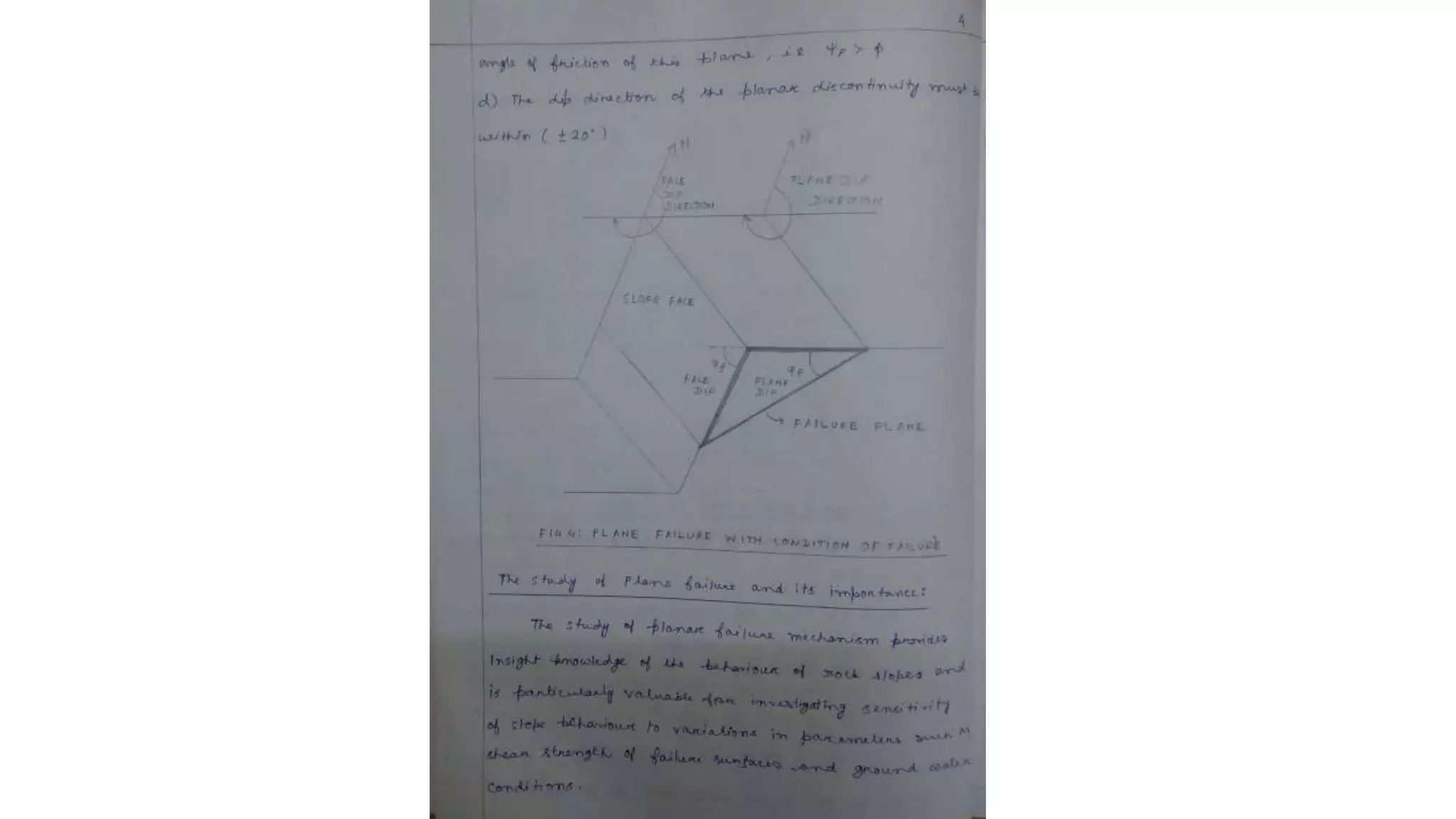 Planar failure in rock slope | PPTX