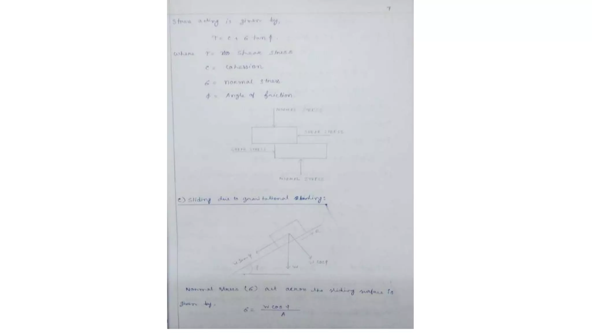 Planar failure in rock slope | PPTX