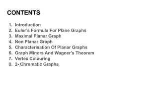 Comprehensive Exploration of Planar Graphs in Graph Theory PART 1 | PPTX