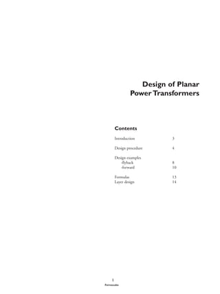 Planar pcb design guide(ferroxcube) no pw | PDF