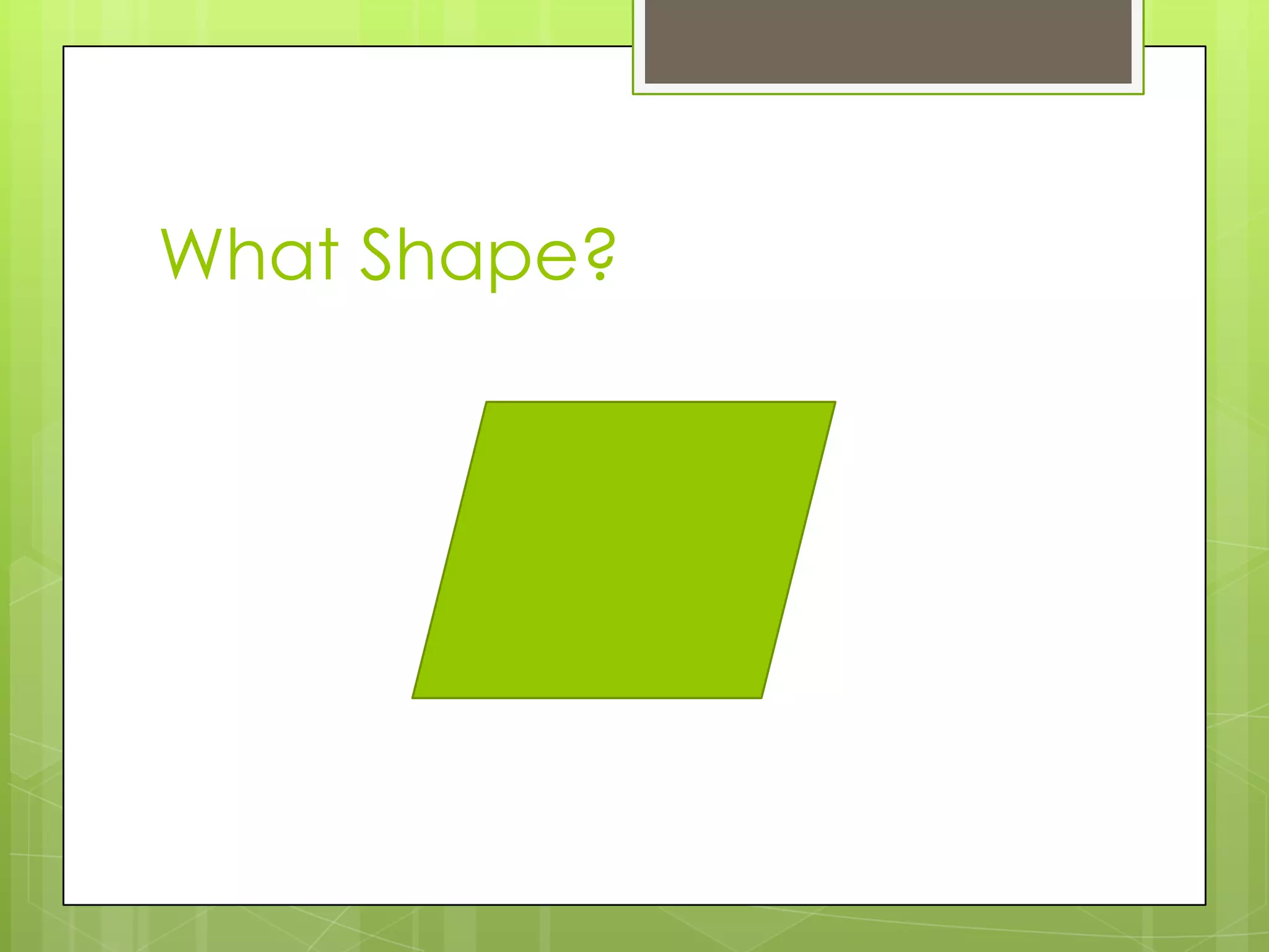 Planar shapes | PPTX