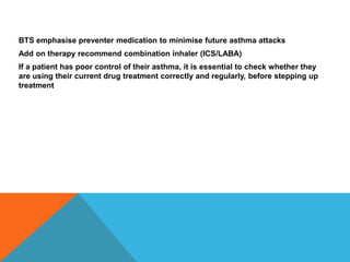 Pharmacological Management of Asthma | PPTX