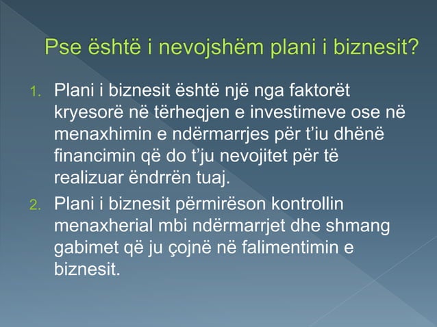 Plan biznesi | PPTX