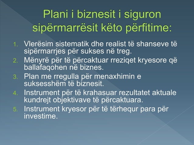 Plan biznesi | PPTX