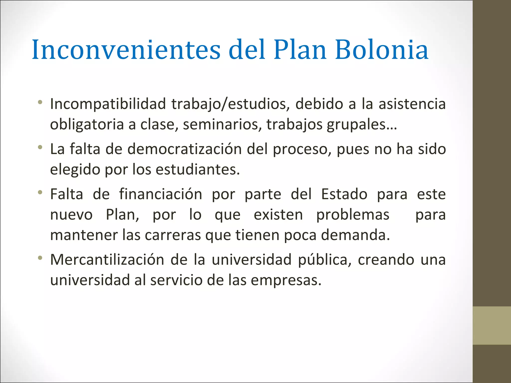 Plan bolonia | PPT