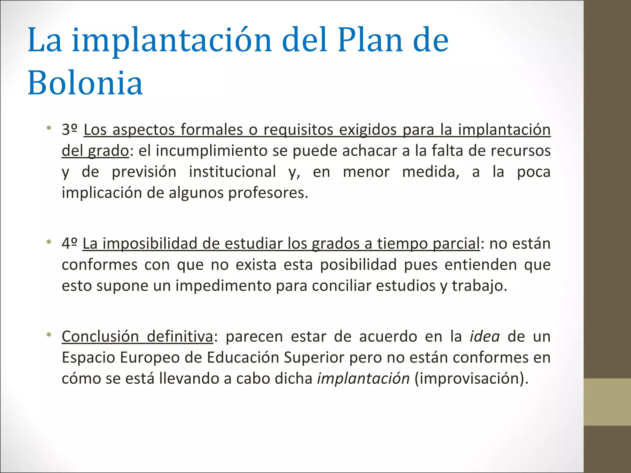 Plan bolonia | PPT