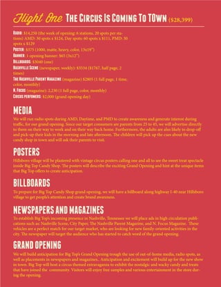 Big Top Candy Shop Media Plan- A Project | PDF | North America Travel ...