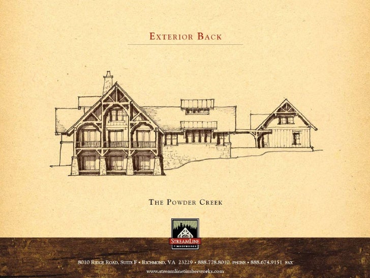 StreamLine TimberWorks Timber Frame Plans