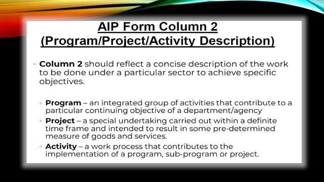 PLAN and BUDGET Preparation/Formulation Workshop | PPTX