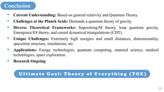 Exploring Planck Scale Dynamics in High Energy Physics | PPTX | Physics | Science