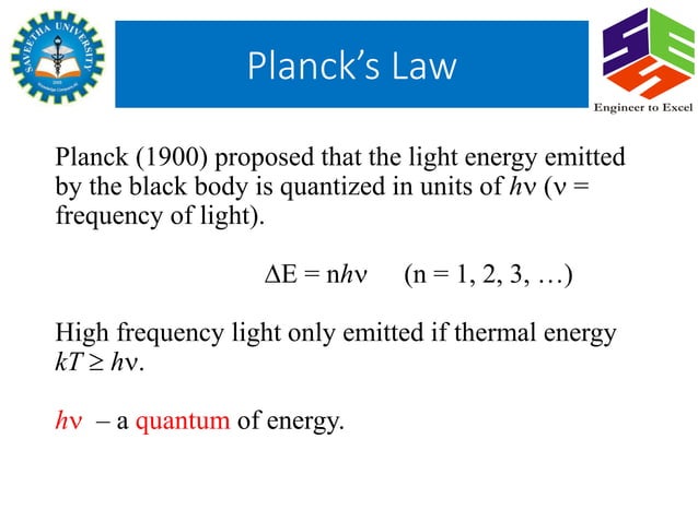 Plancks Law.ppt | Physics | Science