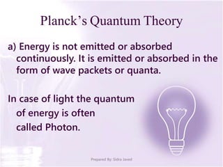 Planck's Quantum Theory and Discovery of X-rays | PPSX
