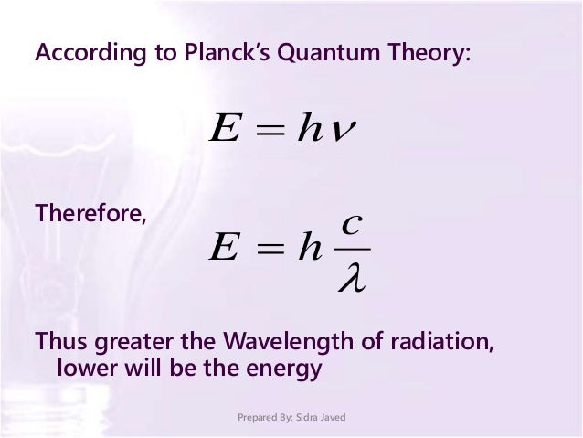 In 1918 Max Planck won a Nobel Prize for creating the quantum theory ...