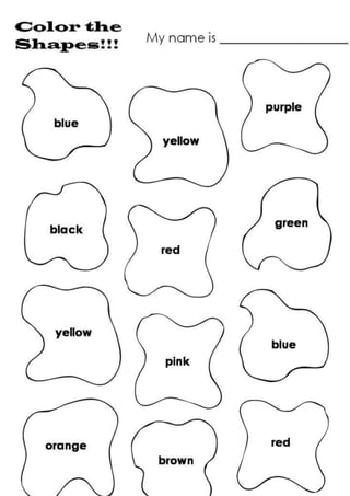 Plan clase de ingles (los animales y los colores) | PDF