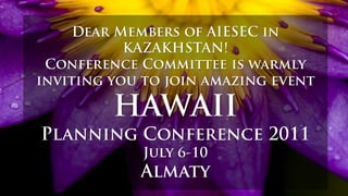 PlanCo'11 delegate booklet | PPT