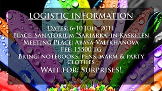 PlanCo'11 delegate booklet | PPT