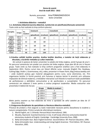 Darea de Seama | PDF