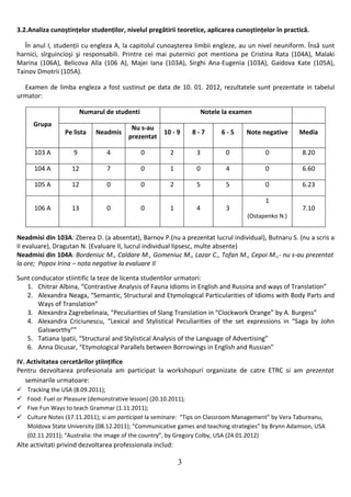Darea de Seama | DOC