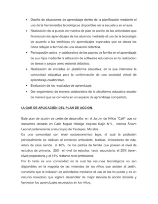 Plan de accion para conformar, fortalecer o consolidar una comunidad ...