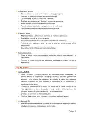 Plan de accion_tutorial_de_un_centro | PDF