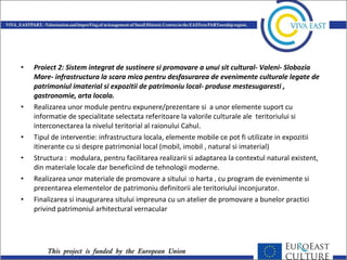 Plan de actiune pentru sistemul teritorial cultural al raionului Cahul ...