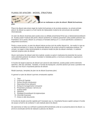 Plan de afaceri | PDF
