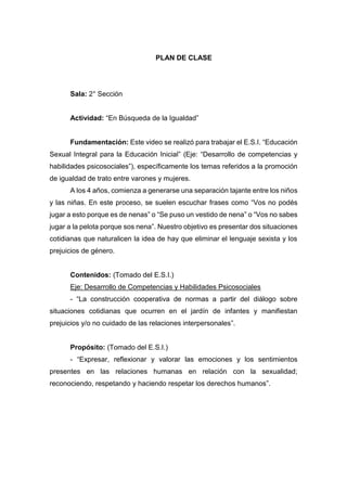 Plan de clase - TP Final "Stop Motion" | PDF