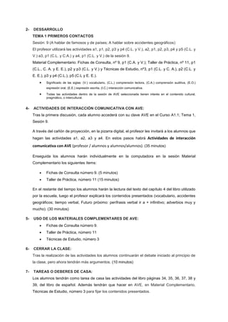 Plan de clase AVE Sandro de Rezende Lara RA | PDF
