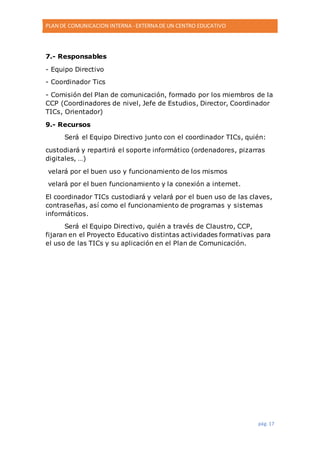 Plan de comunicacion | PDF