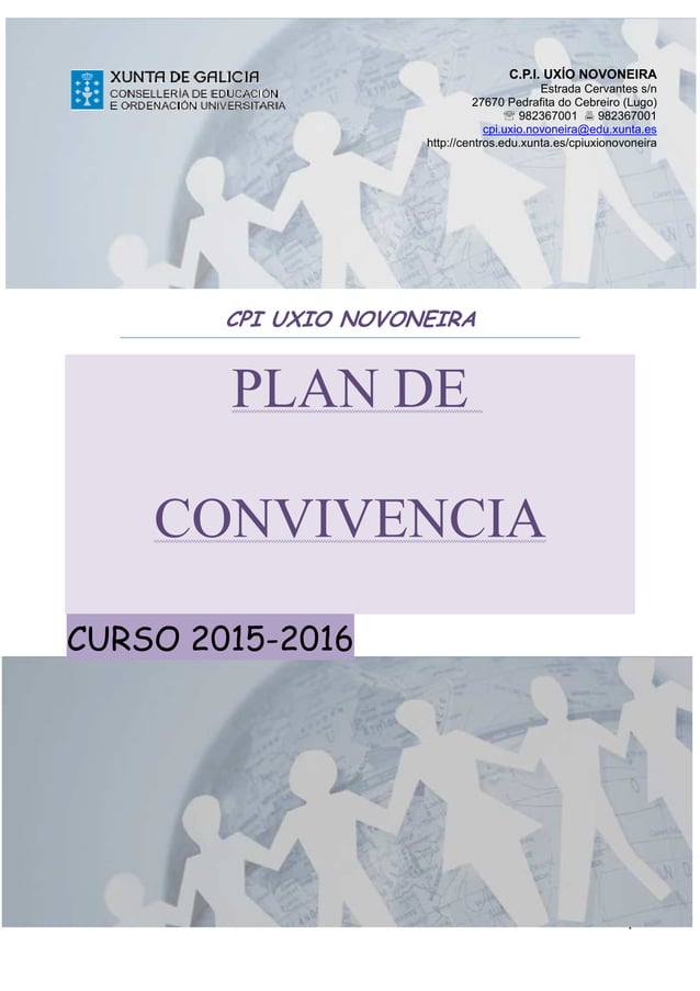 Plan de convivencia con anexos 2015 convivencia xuño | PDF