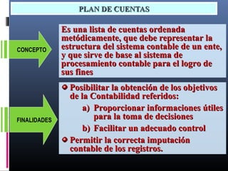 Plan de cuentas 3 | PPT