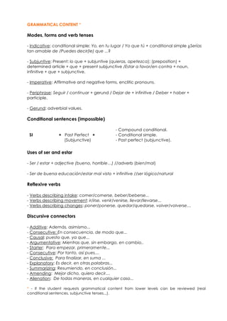 Spanish course_Higher Intermediate Level (B2+) | PDF