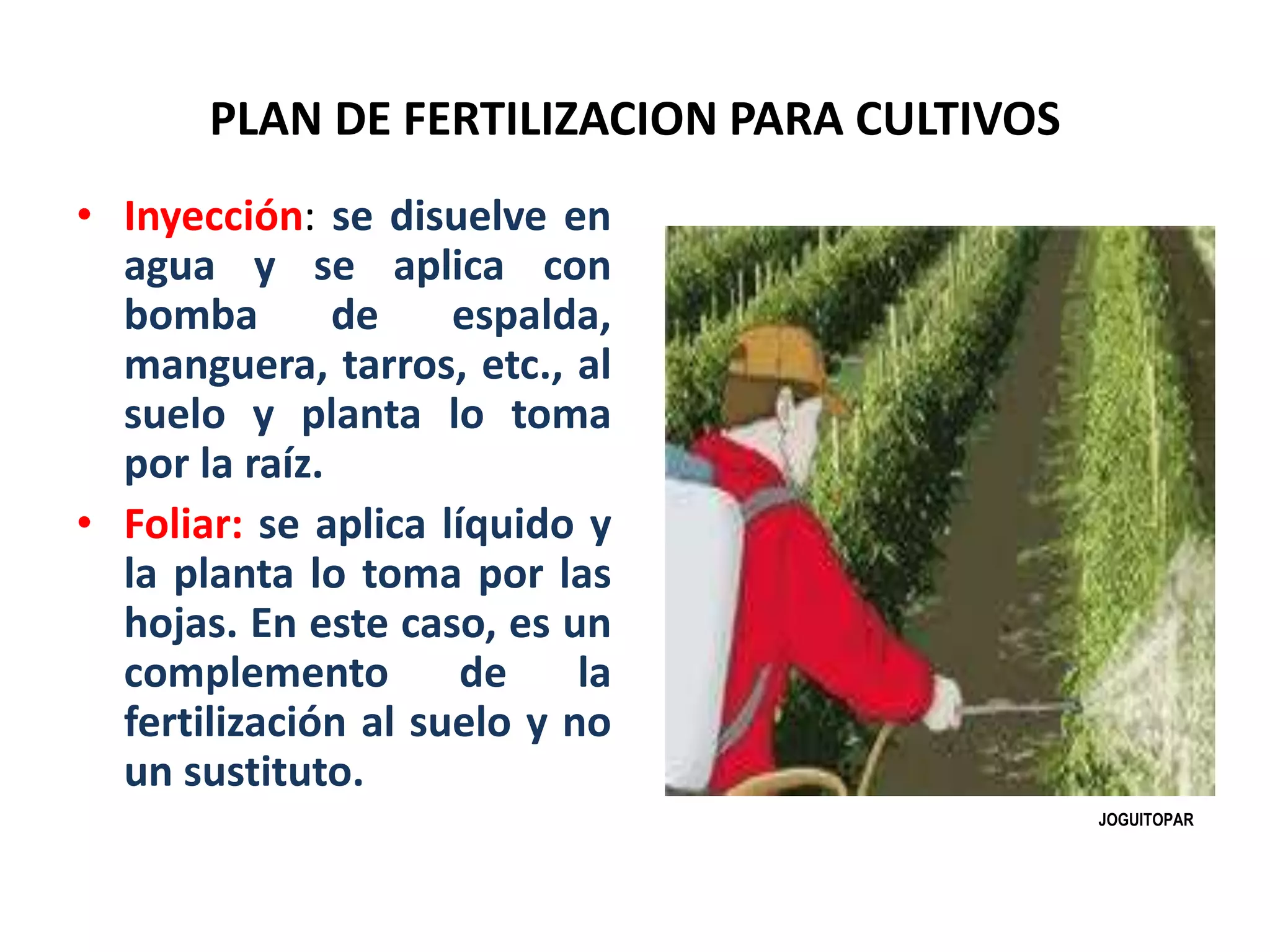 Plan de Fertilización para Cultivos AgrÍcolas | PPTX