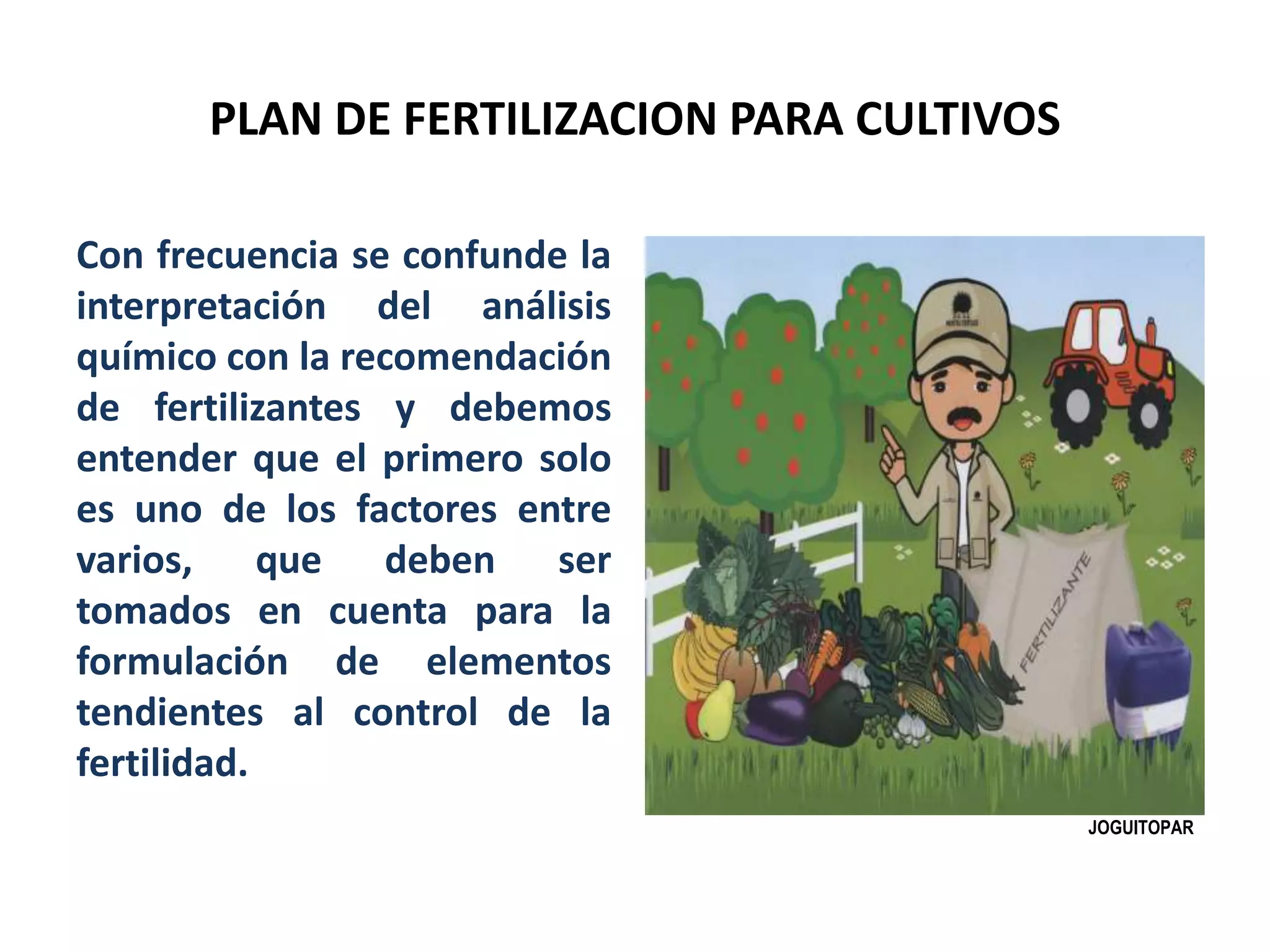 Plan de Fertilización para Cultivos AgrÍcolas | PPTX