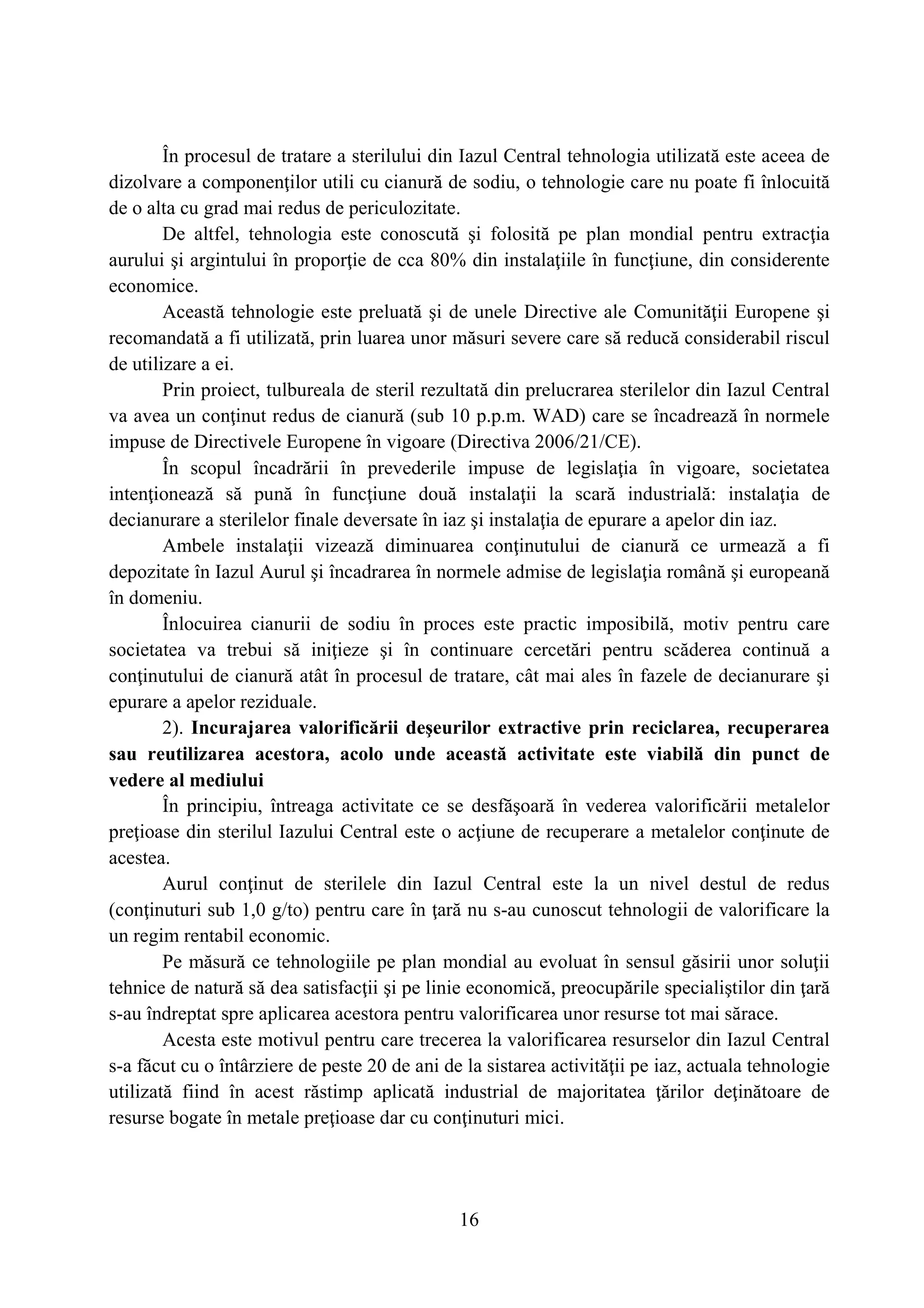 Plan de gestionare a deseurilor Romaltyn Mining | PDF