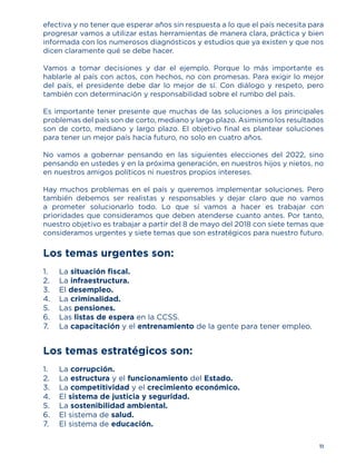 Plan de gobierno de Juan Diego Castro 2018 - PIN | PDF