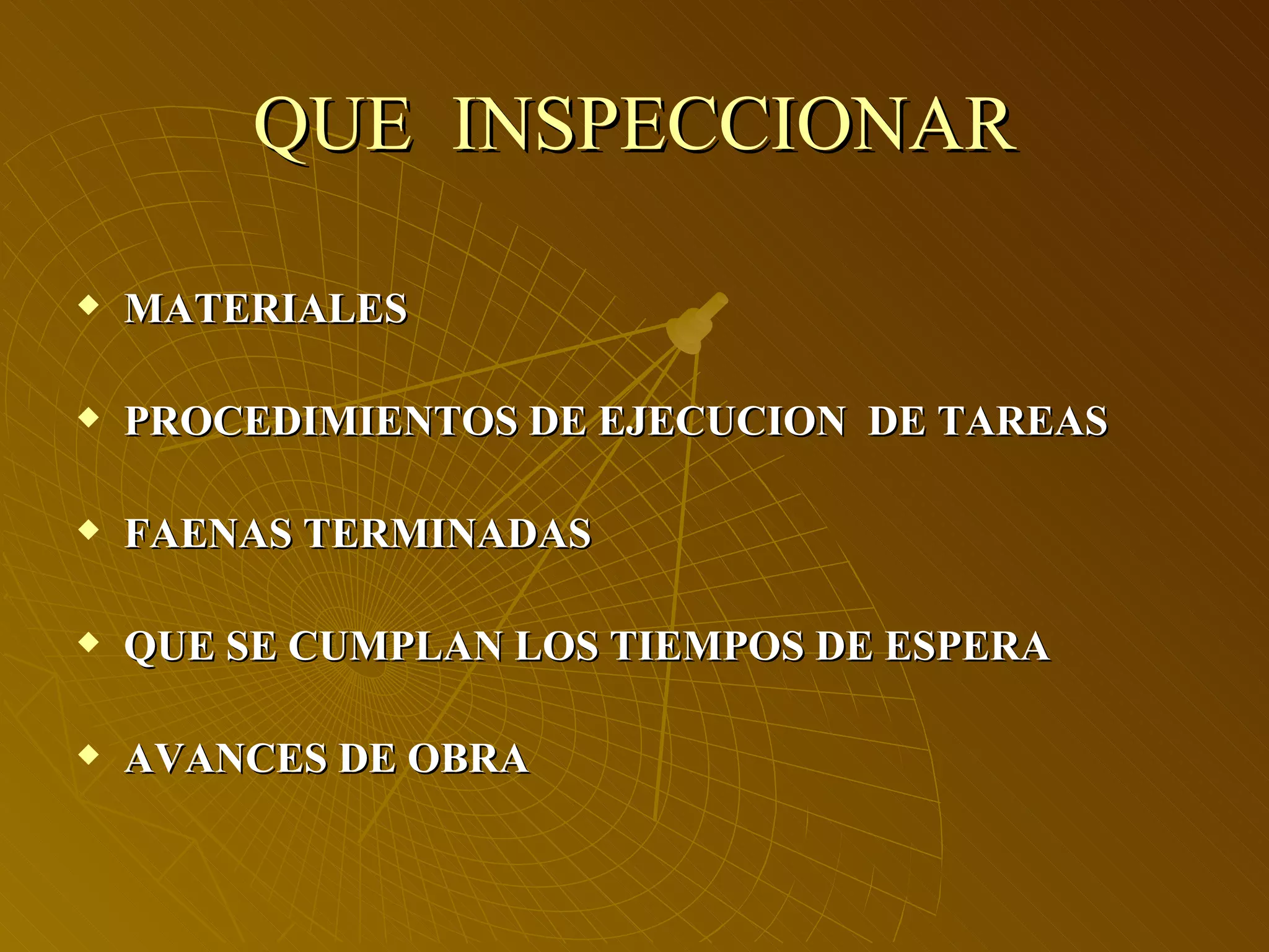 Plan De Inspeccion Tecnica De Obras J Celis | PPT