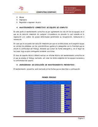 Plan de mantenimiento | DOCX